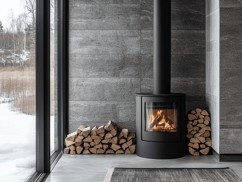 16 Cozy Scandinavian Interior Design Ideas Featuring a Black Wood Stove ...