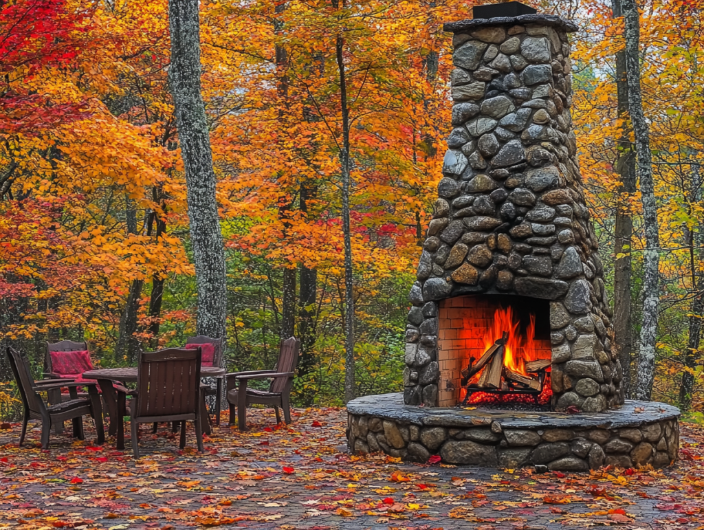 13 Cozy Fall Gathering Ideas Around Your Outdoor Fireplace - Fireplaces ...